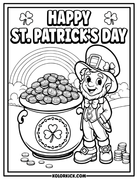 St. Patrick's Day Coloring Pages - Free Printable PDFs