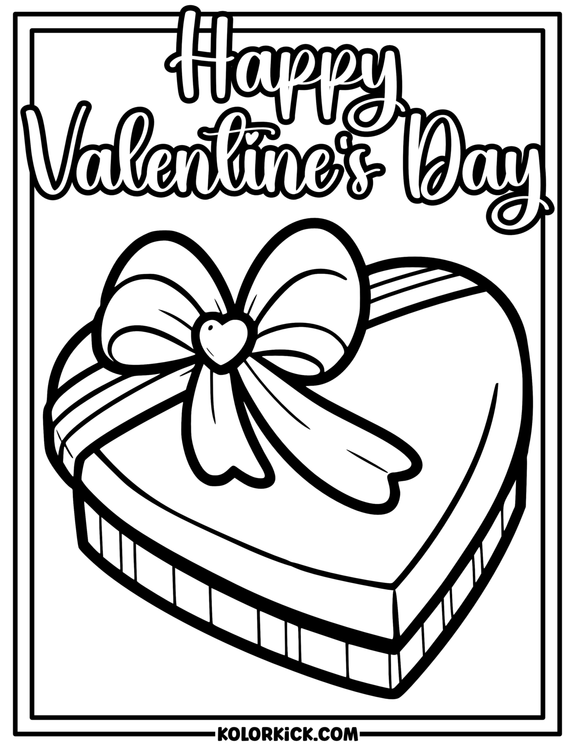 Valentine's Day Coloring Pages - Free Printable Sheets
