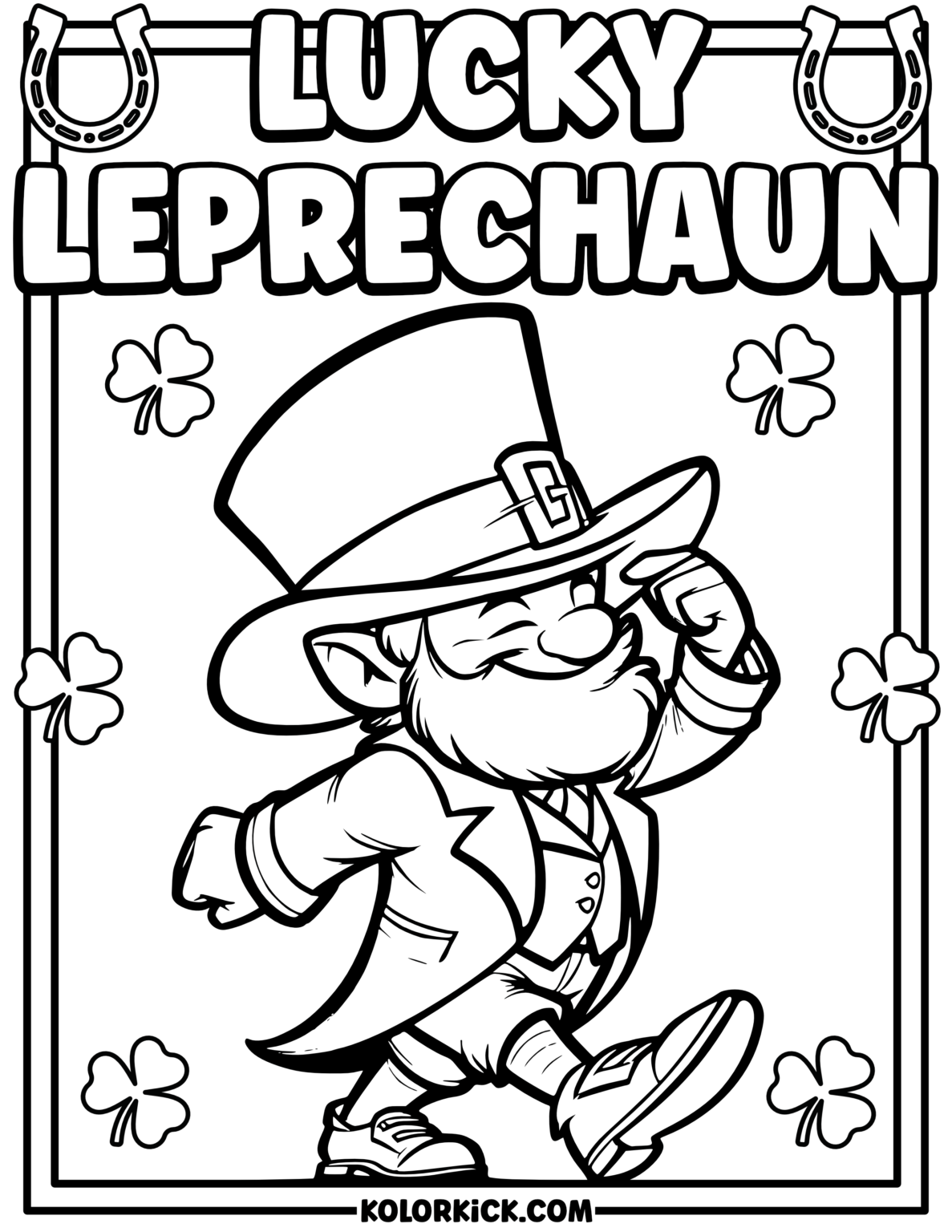 St. Patrick's Day Coloring Pages - Free Printable PDFs