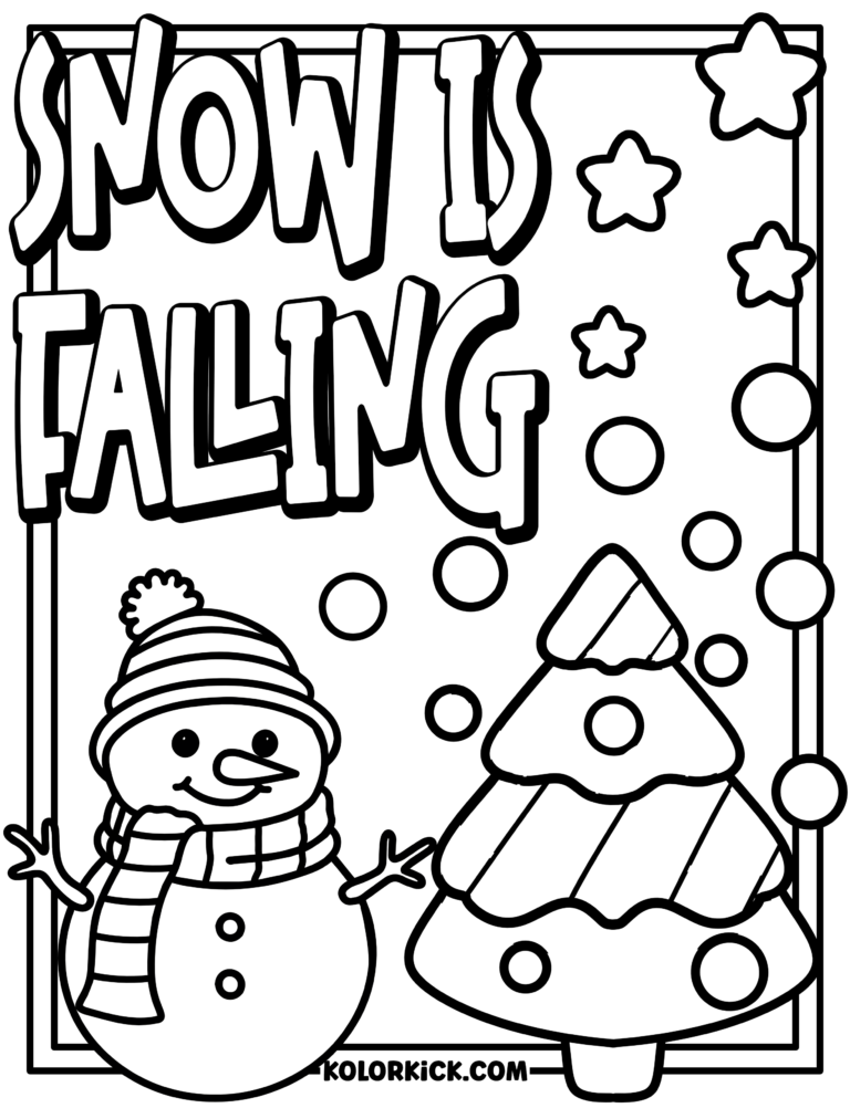 Winter Coloring Pages - Free Downloadable PDFs