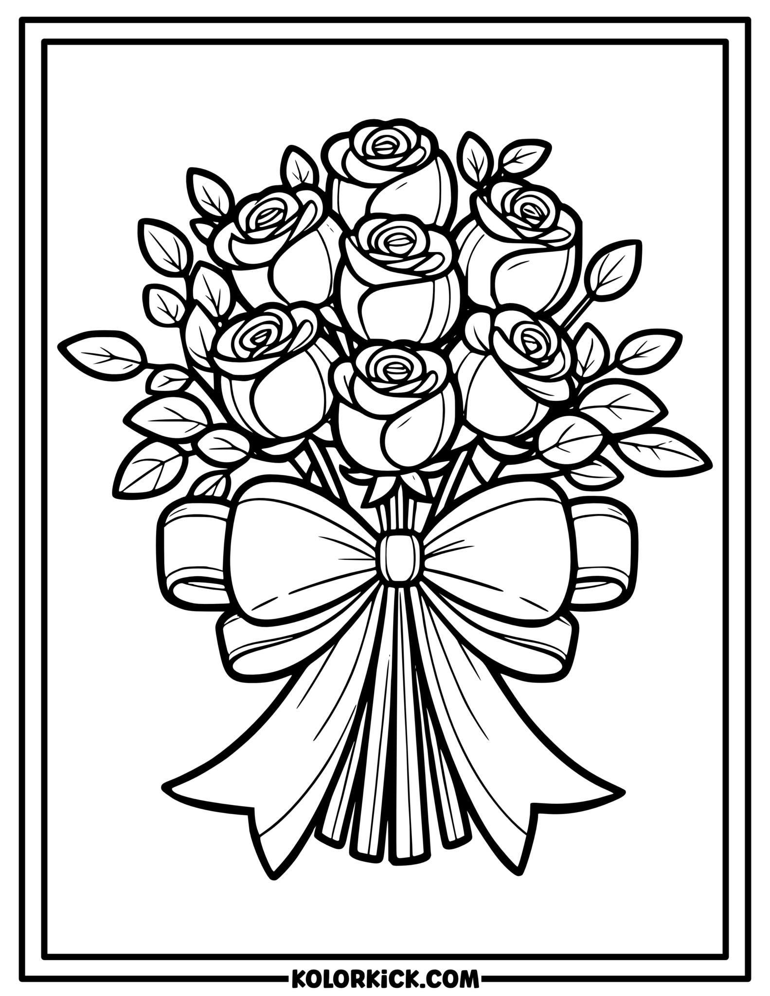 Blooming Flower Coloring Pages - Free Printable PDFs