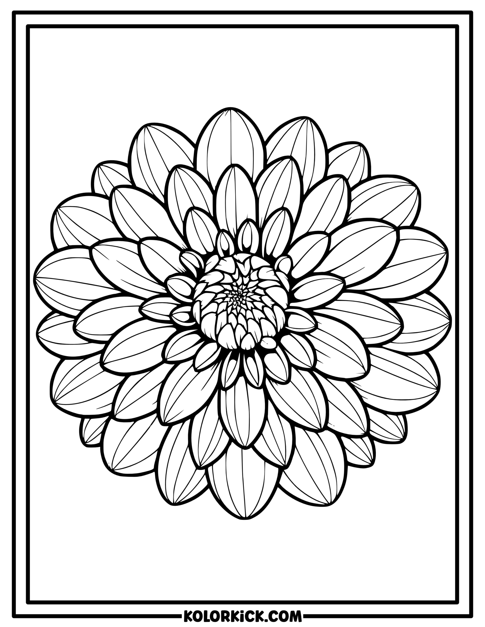 Blooming Flower Coloring Pages - Free Printable PDFs