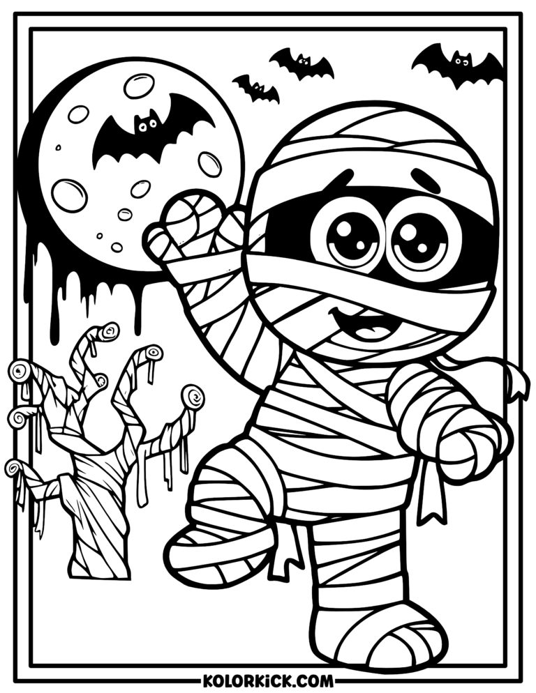 Spooky Halloween Coloring Pages - 100% Free Printable PDFs