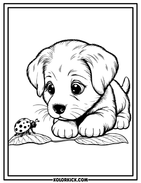 Cute Puppy Dog Coloring Pages - (100% Free Printable PDFs)