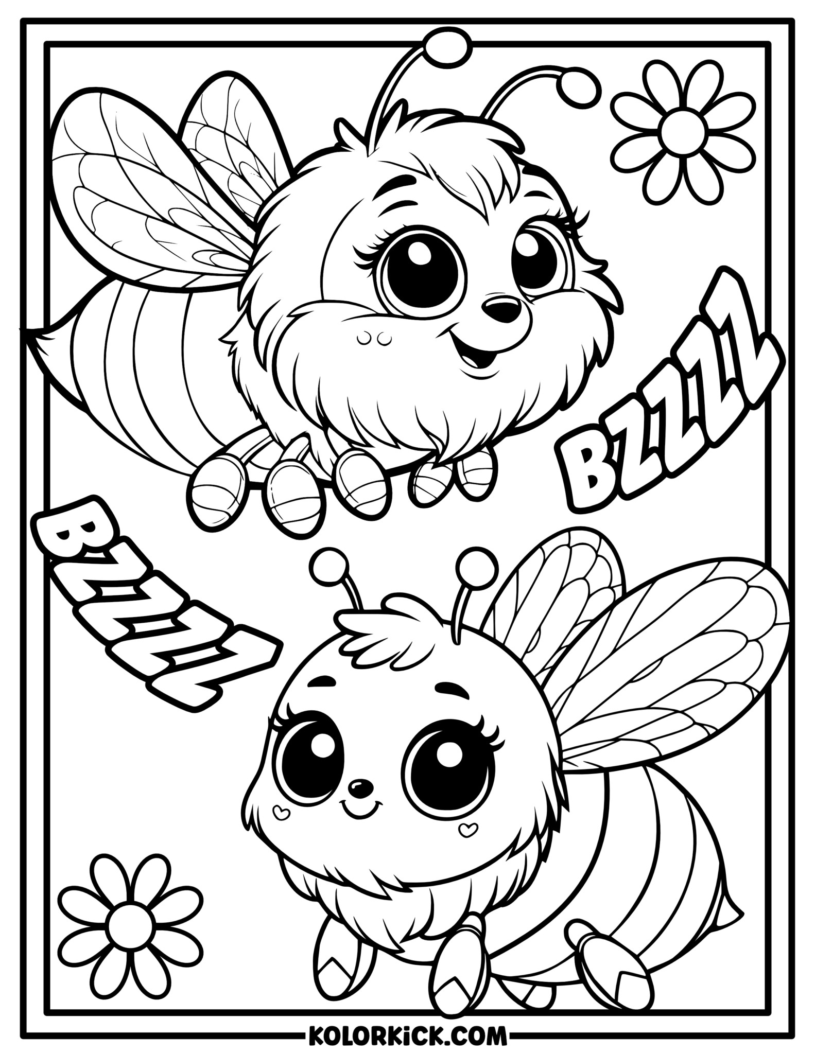 Cute Insect Coloring Pages - (100% Free Printable PDFs)