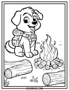 Cute Camping Coloring Pages - (100% Free Printable PDFs)