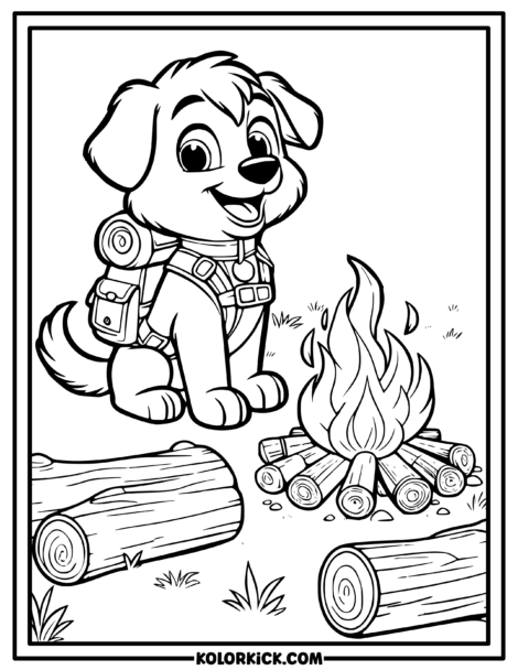 Cute Camping Coloring Pages - (100% Free Printable PDFs)