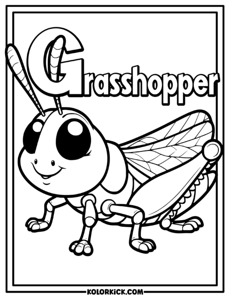 Cute Insect Coloring Pages - (100% Free Printable PDFs)