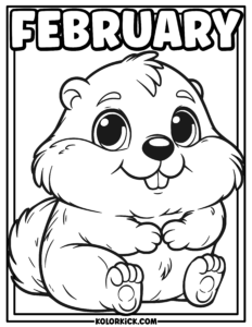 Cute February Coloring Pages - (100% Free Printable PDFs)