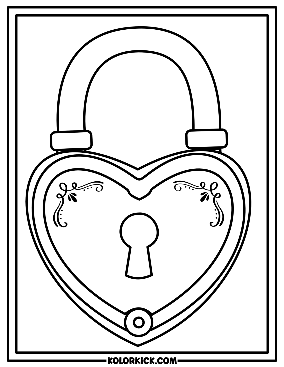 Love Heart Coloring Pages - (100% Free Printable PDFs)