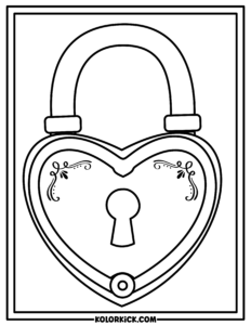 Love Heart Coloring Pages - (100% Free Printable PDFs)