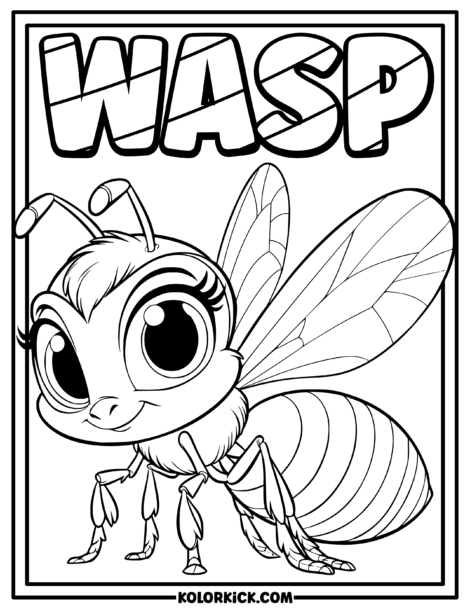Cute Insect Coloring Pages - (100% Free Printable PDFs)