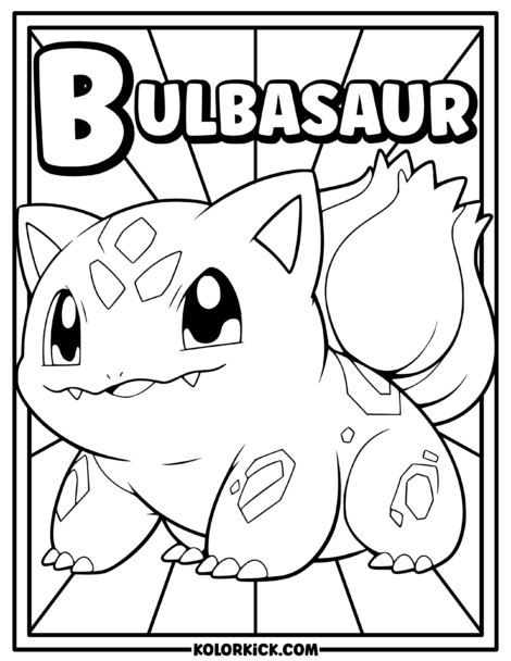 Cute Pokemon Coloring Pages - (100% Free Printable PDFs)