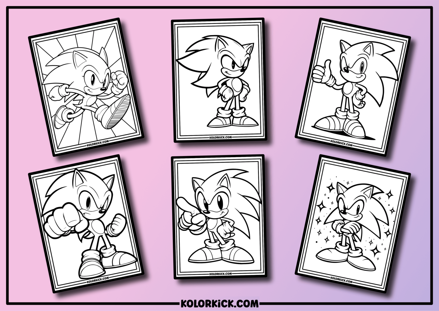Sonic The Hedgehog Coloring Pages - (100% Free Printable PDFs)