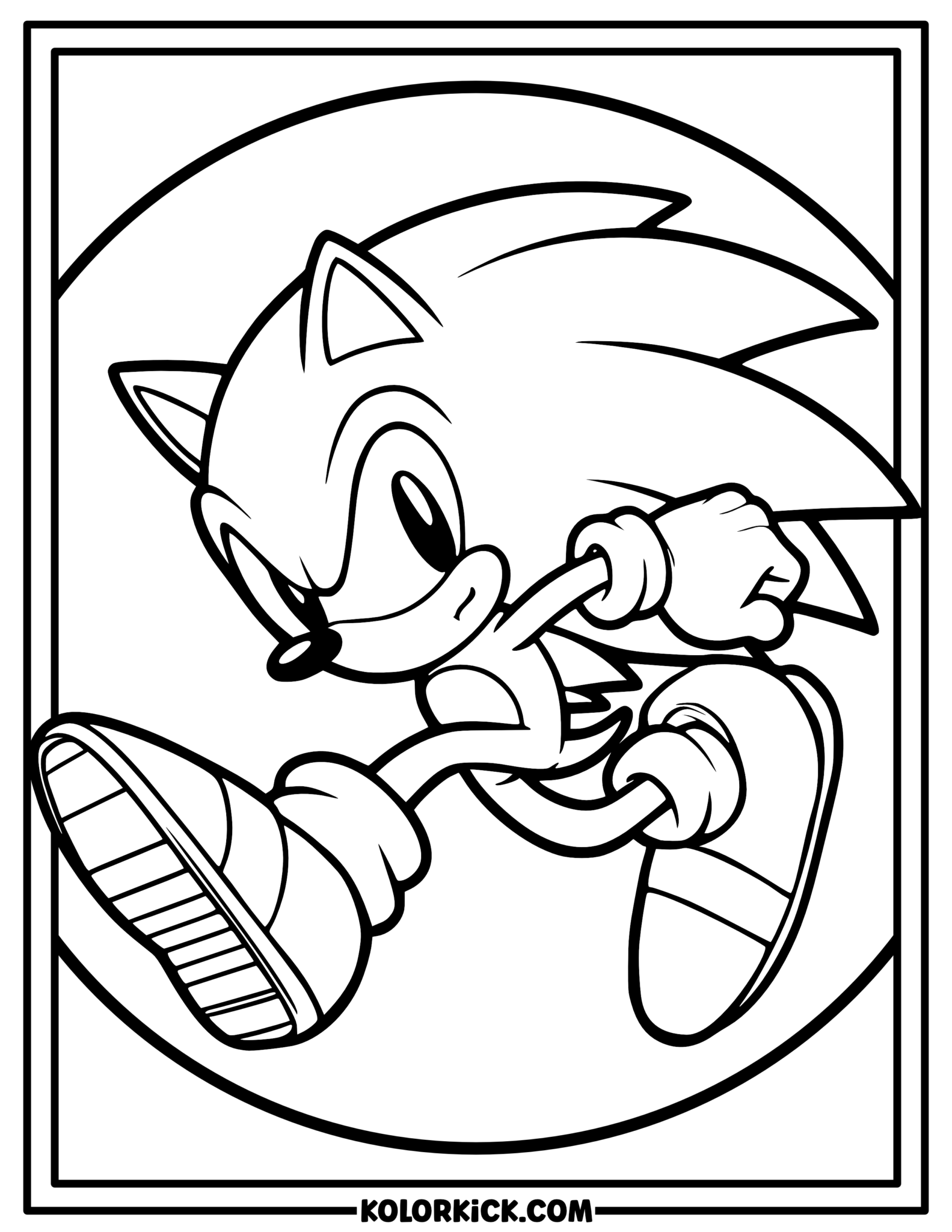 Sonic The Hedgehog Coloring Pages - (100% Free Printable PDFs)