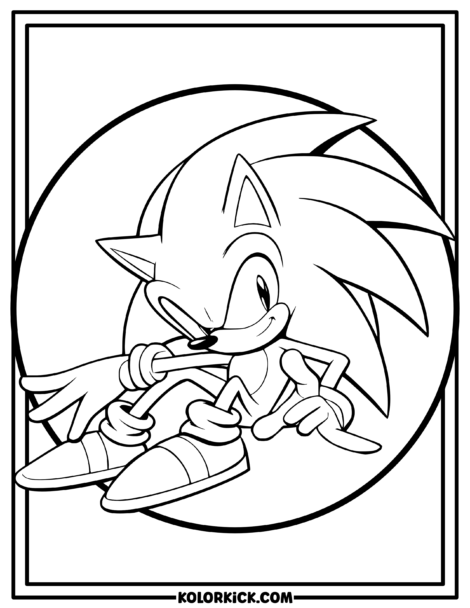 Sonic The Hedgehog Coloring Pages - (100% Free Printable PDFs)